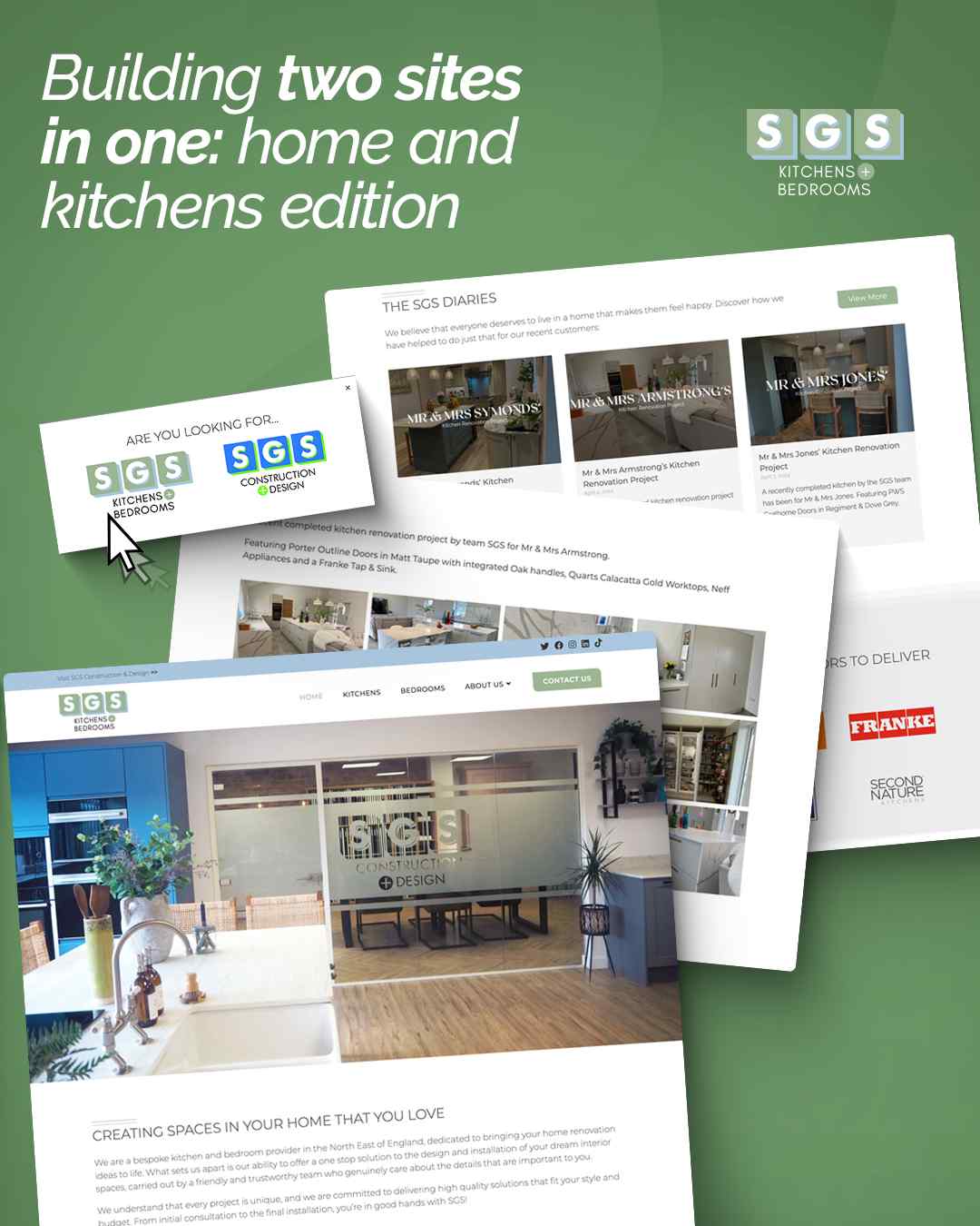 SGS Kitchens & Bedrooms - Website Design & Build - Who's Listening